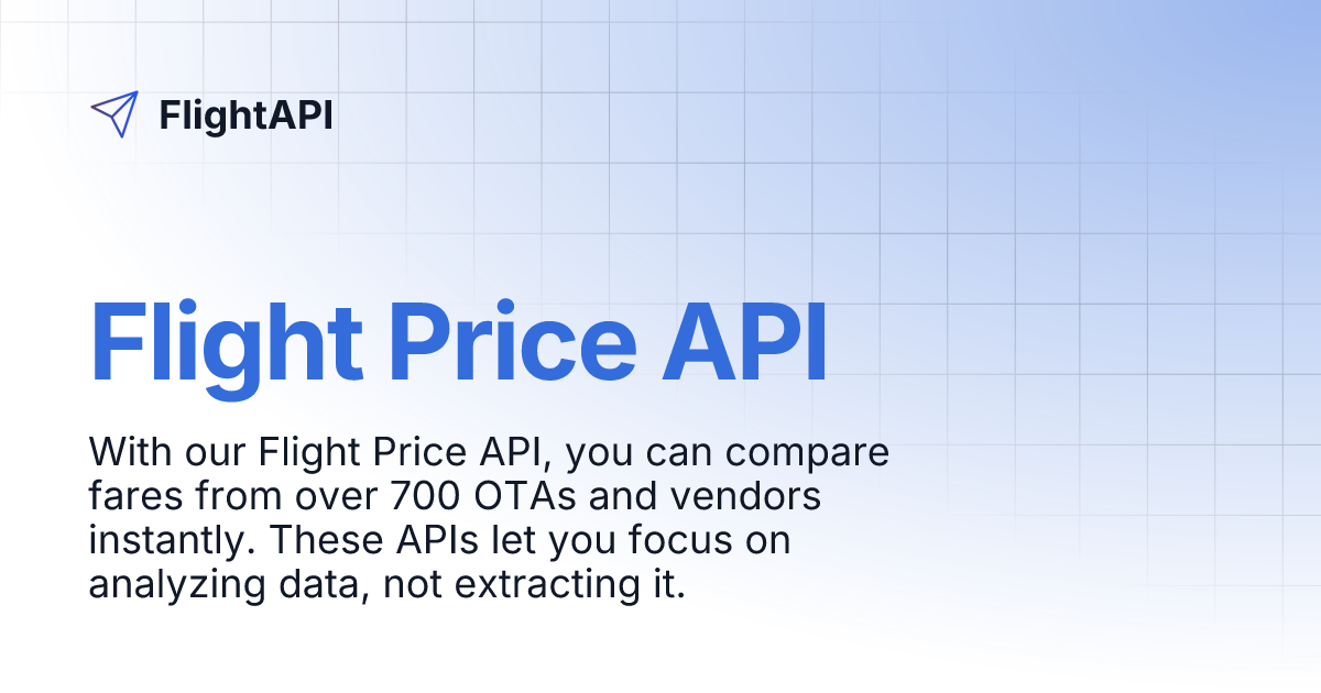 Flight Price API | FlightAPI